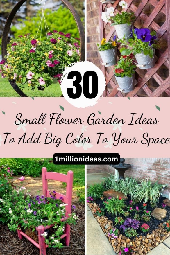 30 Small Flower Garden Ideas To Add Big Color To Your Space