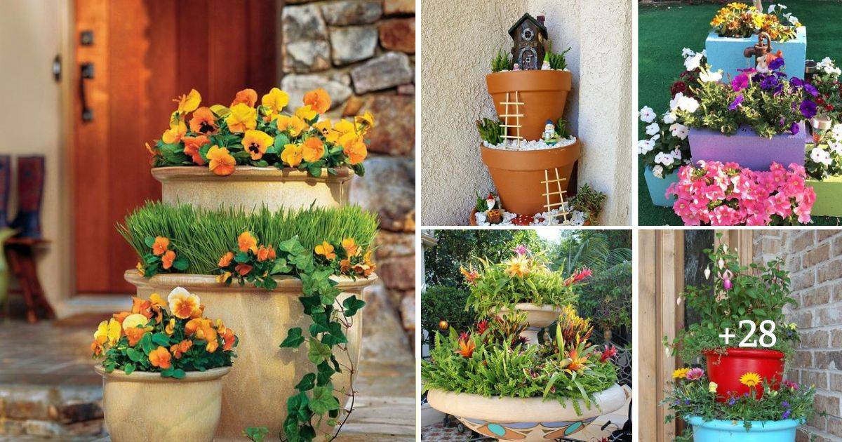 33 Tiered Planter Ideas To Create A Stunning Vertical Garden