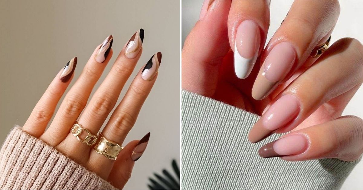 30 Gorgeous Brown French Tip Nail Designs To Glow Up Instantly