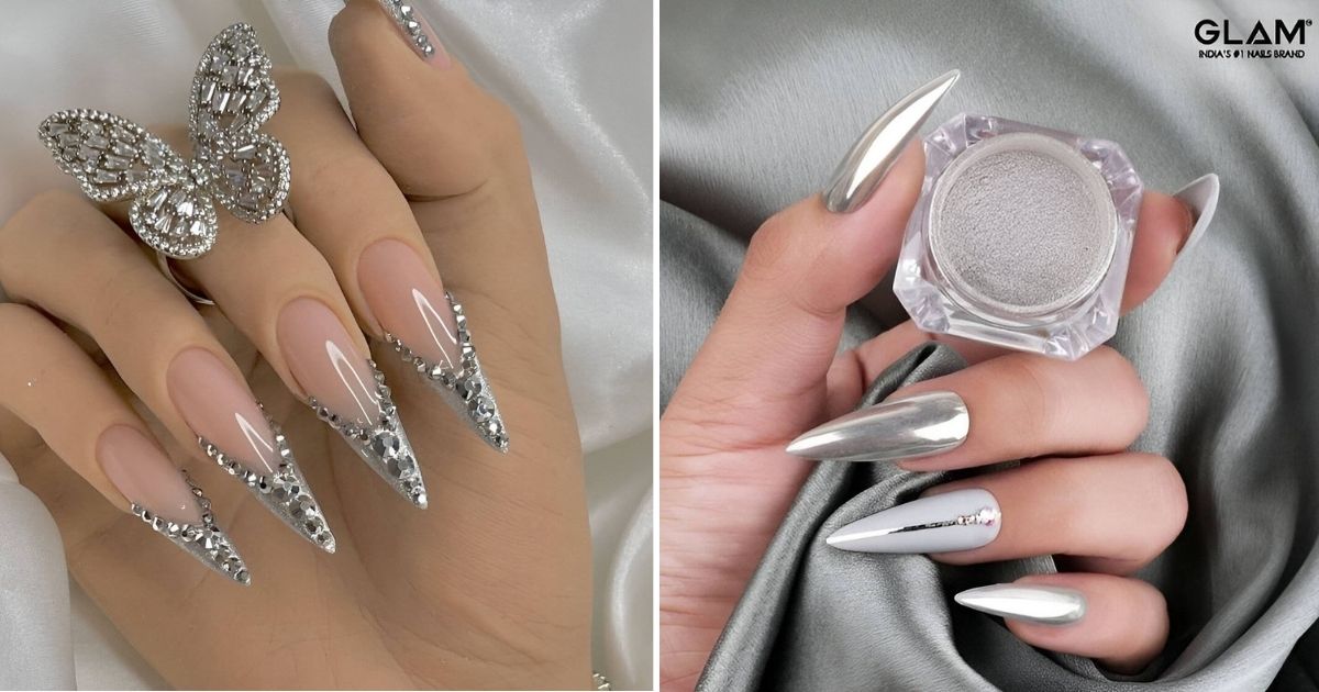 30 Chic Silver Nail Ideas To Vamp Up Your Feminity Power