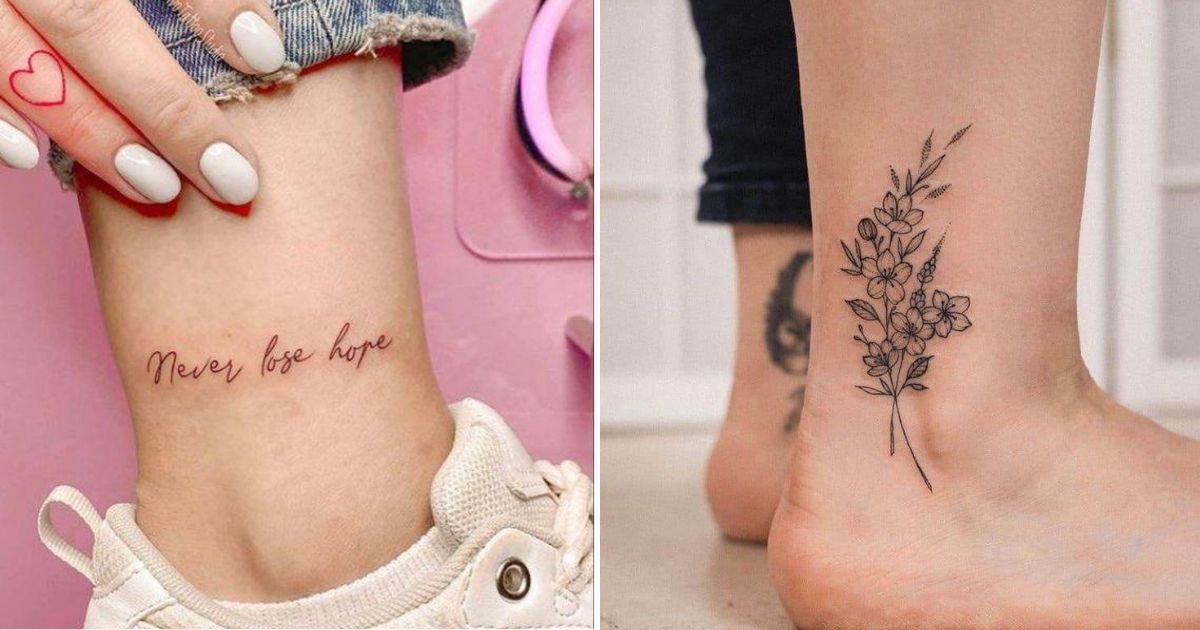 25 Feminine Ankle Tattoo Designs To Bring Out Your Beauty