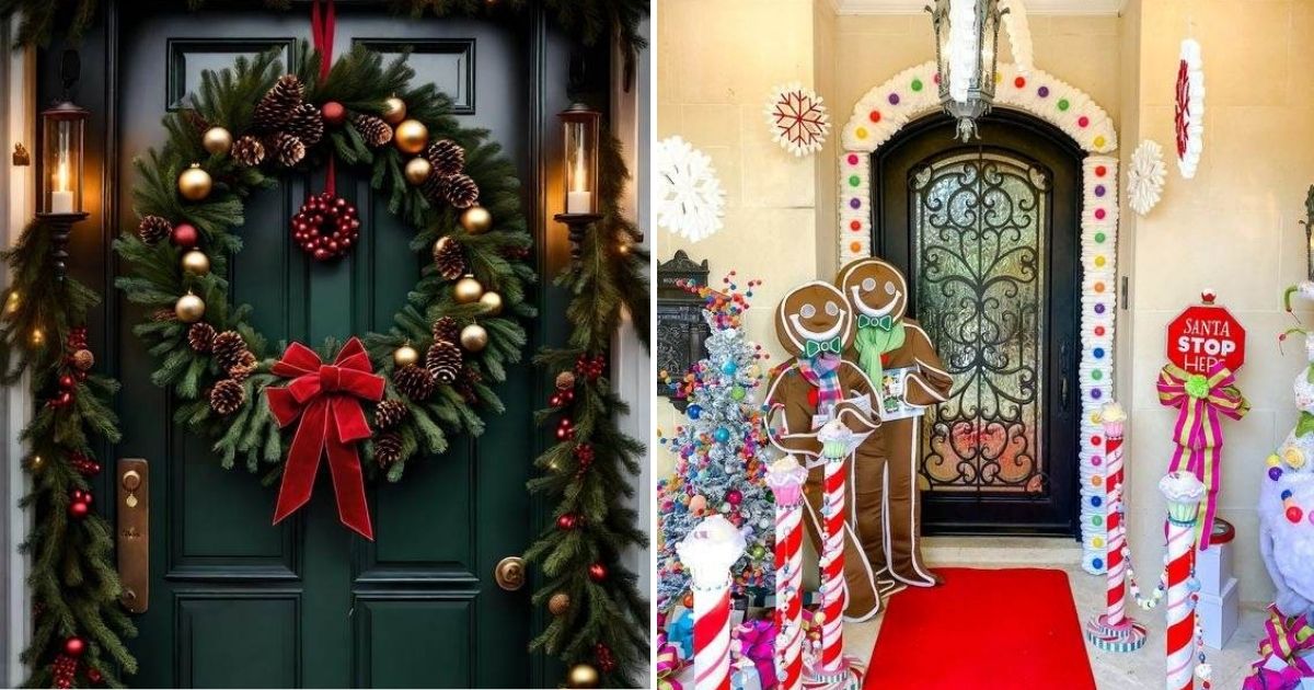 30 Festive Christmas Door Ideas That Will Make Your Home Stand Out