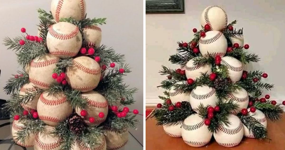 How to Make a Baseball Christmas Tree