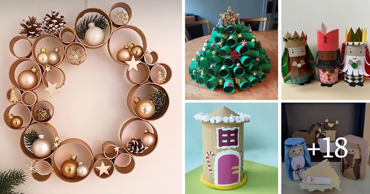 22 Creative and Adorable Christmas Crafts Using Toilet Paper Rolls