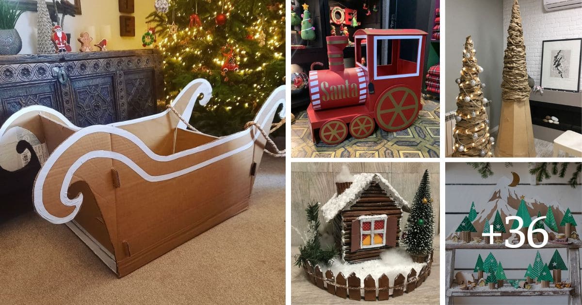 40 Budget-Friendly Christmas Cardboard Decor Ideas to Spark Creativity ...
