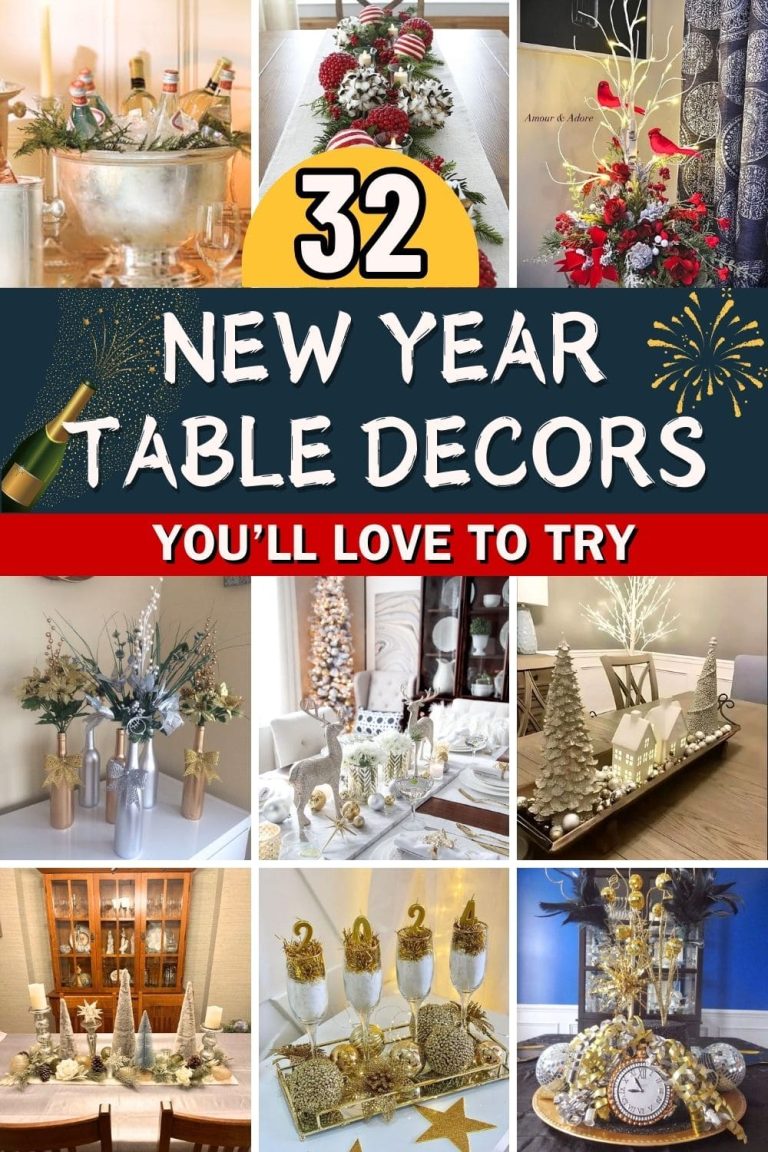30+ Elegant Last-Minute New Year Table Decoration Ideas You'll Adore