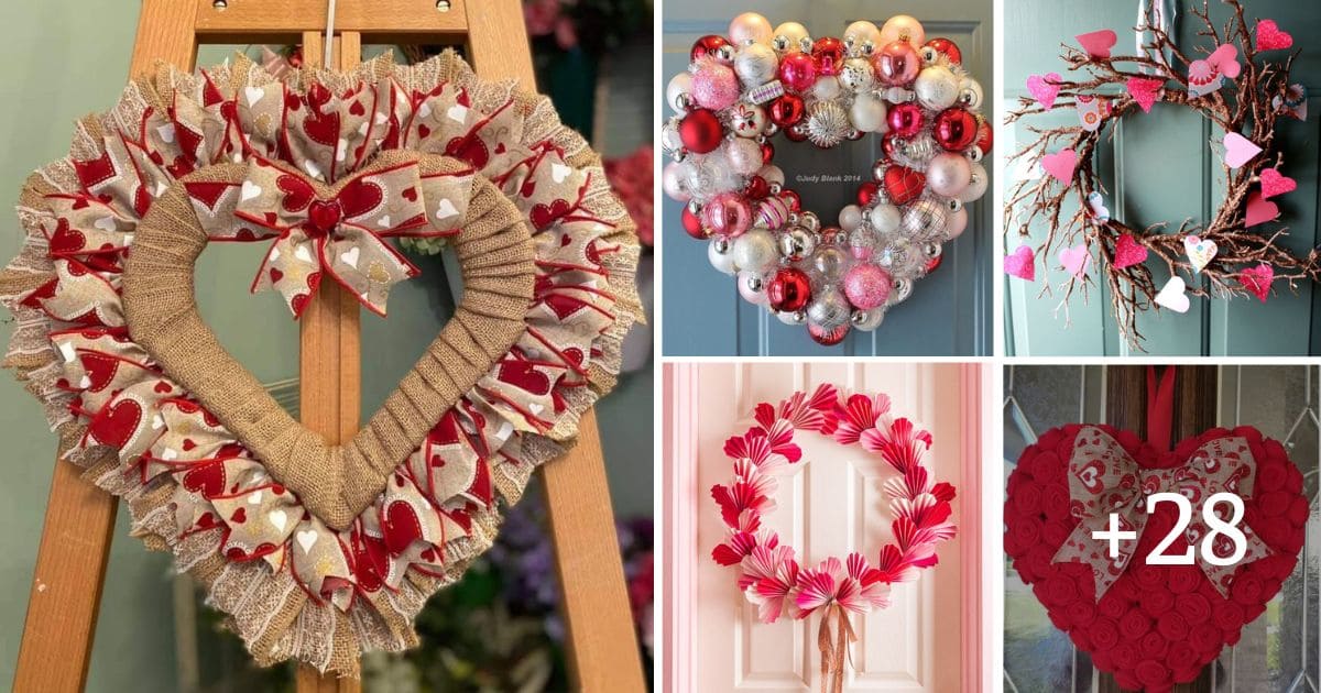 32 Impressive DIY Valentine's Day Wreath Ideas That'll Make Your Heart Melt