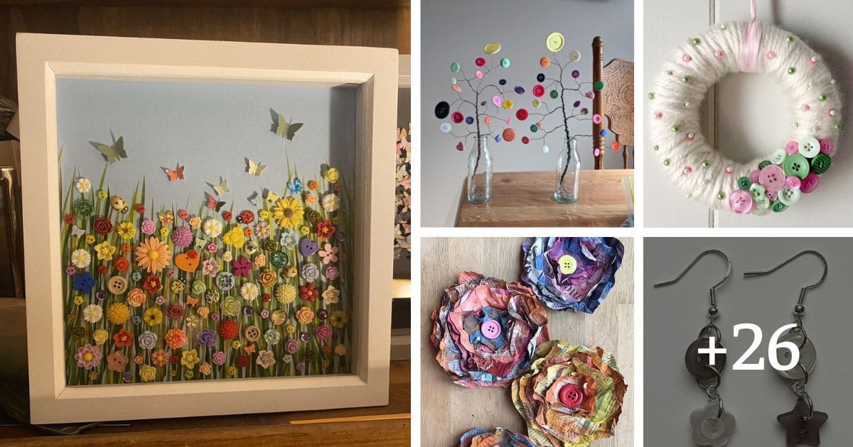 30 Fun And Creative Button Craft Ideas to Inspire Your Next Project