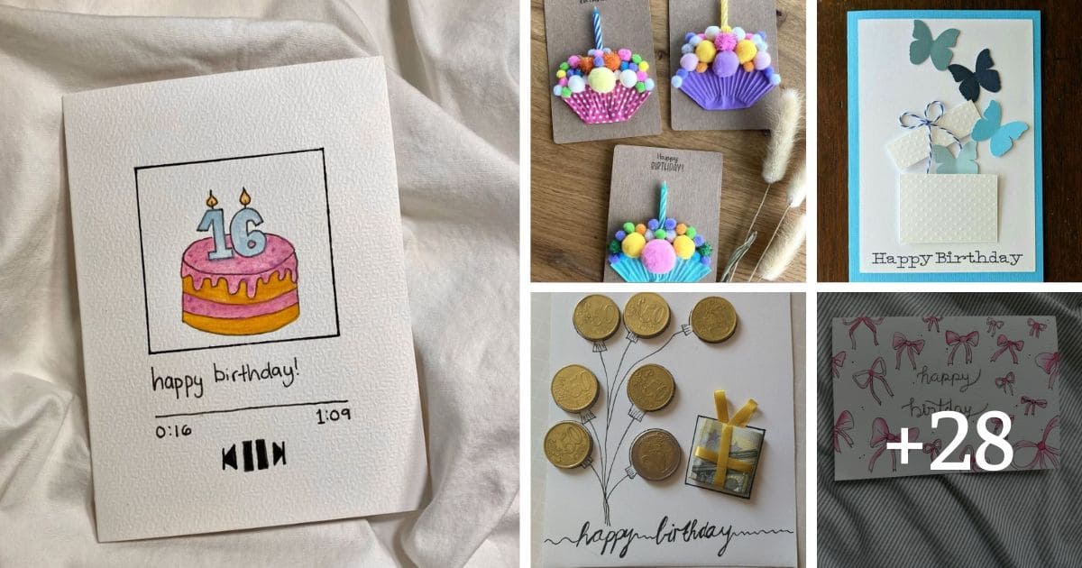 30+ Beautiful And Effortless DIY Birthday Cards Anyone Can Create