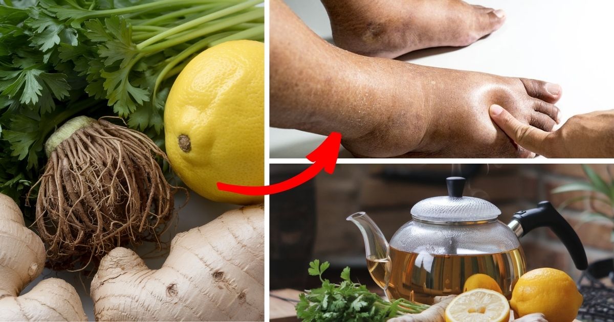 How Parsley, Dandelion Root, Lemon, and Ginger Help Reduce Leg Swelling ...