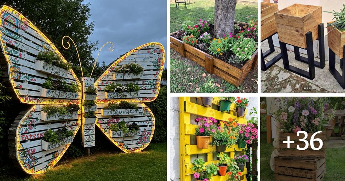 40 Brilliant Wooden Pallet Planters to Keep Your Garden Neat and Stylish
