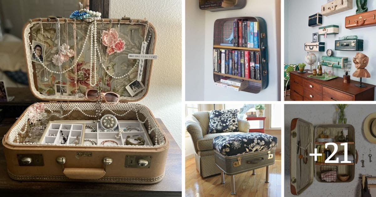 25 Brilliant DIY Ways to Repurpose Vintage Suitcases into Unique and ...