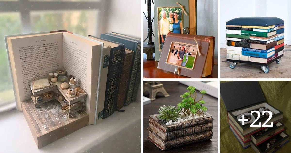 Don't Toss Old Books - Transform Them with These 25+ Charming DIY Ideas