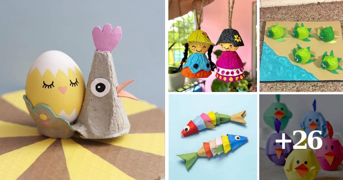 30 Egg Carton Crafts That Are Easy, Fun, and Perfect for Kids and Parents