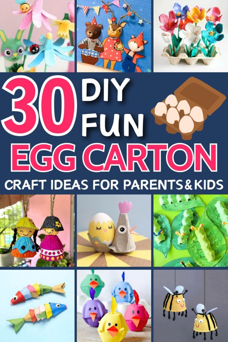 30 Egg Carton Crafts That Are Easy, Fun, and Perfect for Kids and Parents